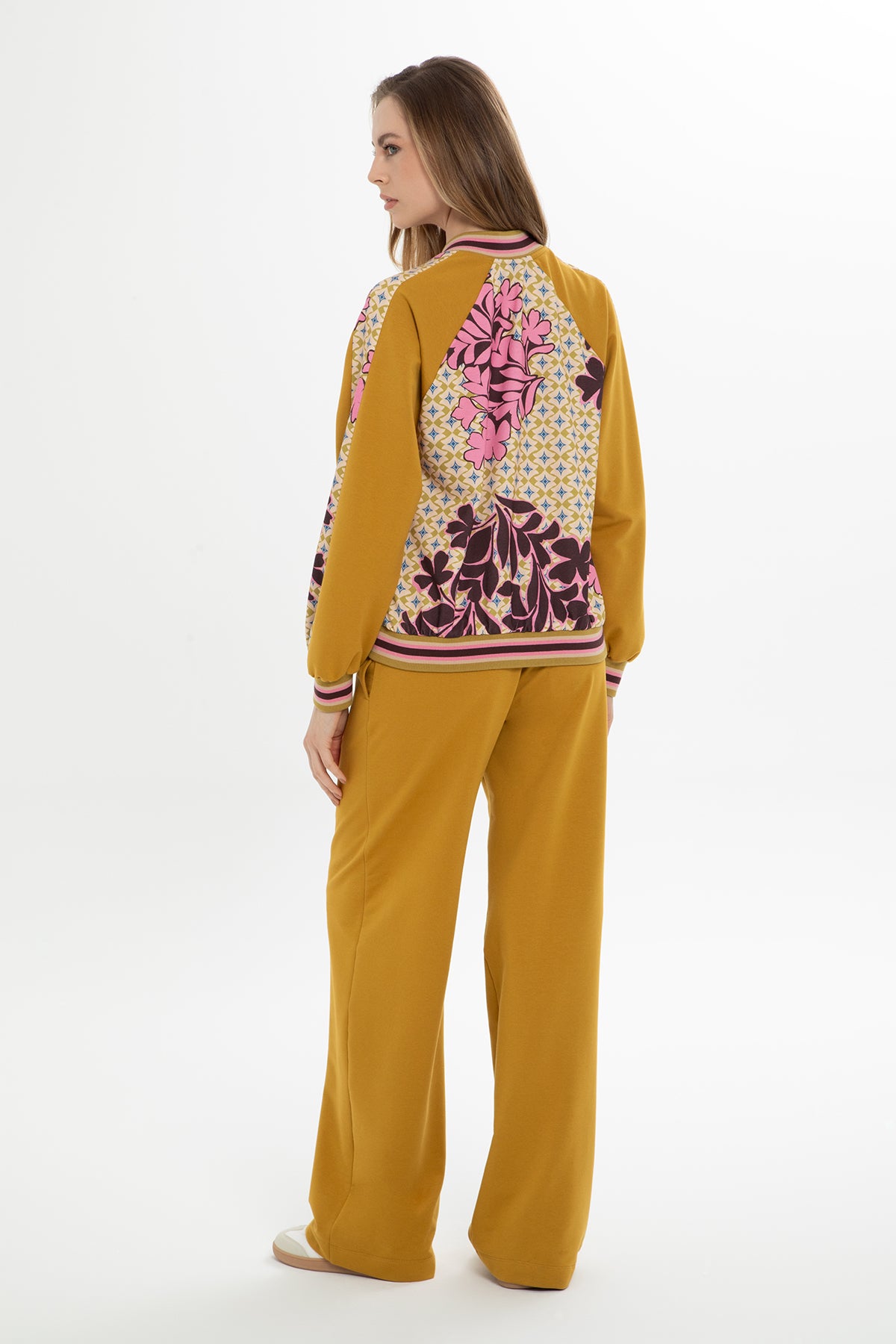 Patterned Yellow Tracksuit